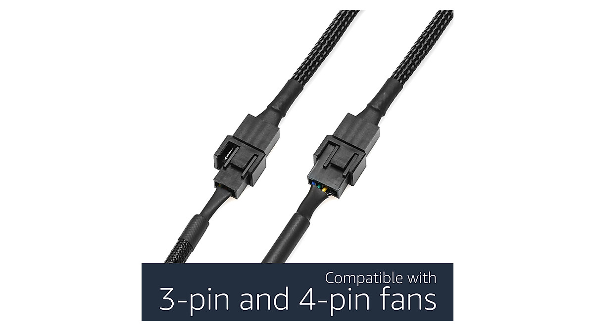 CRJ Micro 4-Pin GPU Dual Fan Adapter Cable - 6 Inch