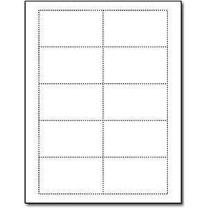 Heavyweight White Blank Business Card Paper - 100 Sheets / 1000 Business Cards - 80lb Cover / 218 gsm - Inkjet & Laser Printer Compatible - Standard 3.5 x 2 Inches