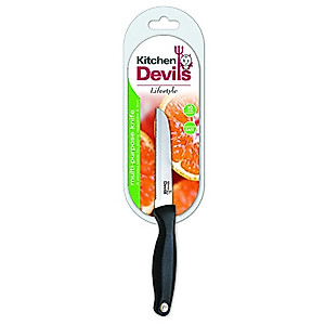 Kitchen Devils Lifestyle Multi-Purpose Knife, Black, 30.5x8.5x1.9 cm