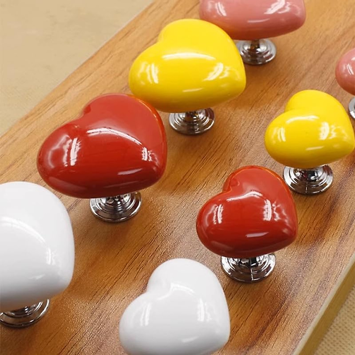 Love Heart-Shaped Toilet Tank Button, A Nail-Friendly Solution for Stylish Homes, Toilet Push Button Flush Replacement,Ideal for Nail-Art Enthusiasts (3 PCS WHITE)