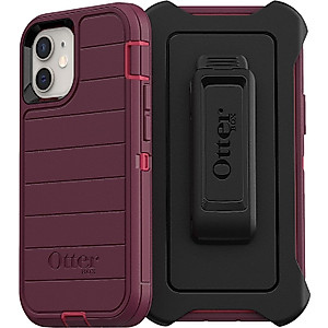 OtterBox Defender Series SCREENLESS Edition Case for iPhone 12 Mini - Berry Potion (Raspberry Wine/Boysenberry)