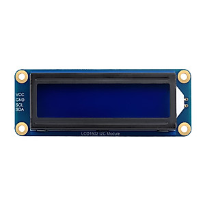 waveshare LCD1602 I2C Module, White Color with Blue Background, 16x2 Characters LCD, 3.3V/5V