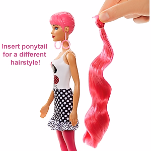 Barbie Color Reveal Doll & Accessories, Color-Block Series, 7 Surprises, 1 Barbie Doll (Styles May Vary)