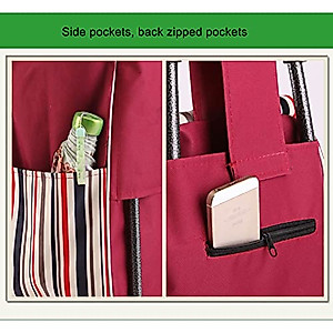 THEGA 35L Foldable Shopping Cart Replacement Bag - Oxford Cloth Waterproof Storage Bag, Portable Trolley Spare Bag, for Home, Supermarket, Camping (Color : B)