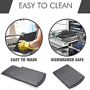 KLEVERISE Appliance Slider - Kitchen Caddy Appliance Sliding Tray - Countertop Storage Accessory for Kitchen Appliance - ABS Coffee Maker Mixer Air Fryer Rolling Slider