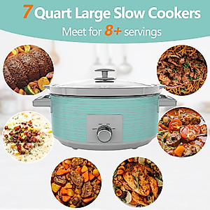 7 Quart Electric Slow Cooker - for the Whole Family with Room for Over 8 Servings