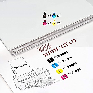 822XL Remanufactured for Epson 822XL Ink Cartridges for Epson 822XL Printer Ink Epson Workforce Pro WF-3820 WF-4820 WF-4830 WF-4833 WF-4834 Printer (3BCMY,6 Pack)