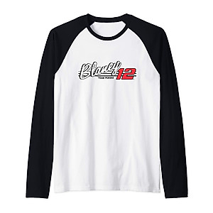 NASCAR - Ryan Blaney - Script Raglan Baseball Tee