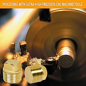 Poktlife 3 PCS 1/2" NPT Boat Plugs,Solid Brass Boat Drain Plug for Bayliner Four Winns Glastron Larson Sea Ray Starcraft and Many Other Models (1/2" NPT 3PACK)