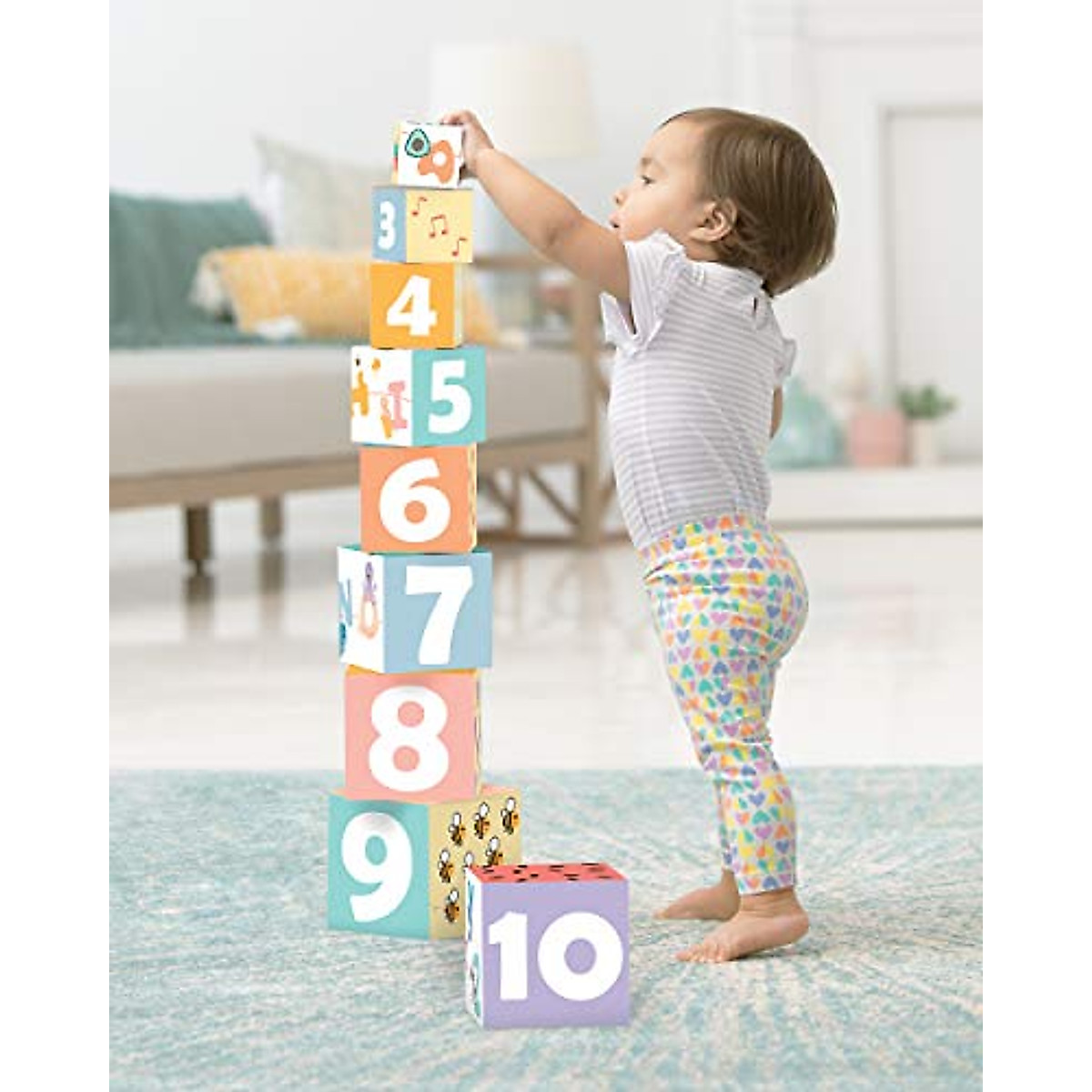Skip Hop Infant Toy Nesting Blocks, ABC & Me