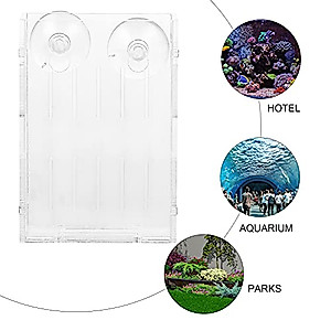 Mipcase Aquatic Plant Cup- Acrylic Fish Tank Water Plants Planter, Aquarium Planter Holder with Suction Cup, Aquarium Fish Tank Frame