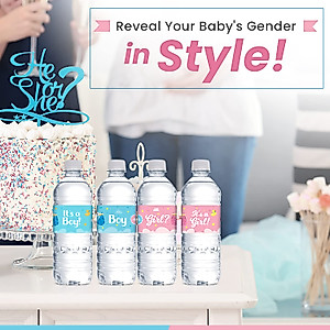 Super Cute, Water-Resistant, It's a Boy Water Bottle Baby Label 24 PK. Unique Stork Party Favor Designs. Durable, Blue Favors for Showers, Sprinkles or Gender Reveals. Great Drink Labels Guests Love