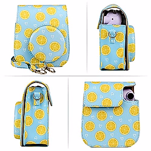 CAIUL Camera Accessories Bundle Compatible with Fujifilm Instax Mini 11, Ice Blue Lemon