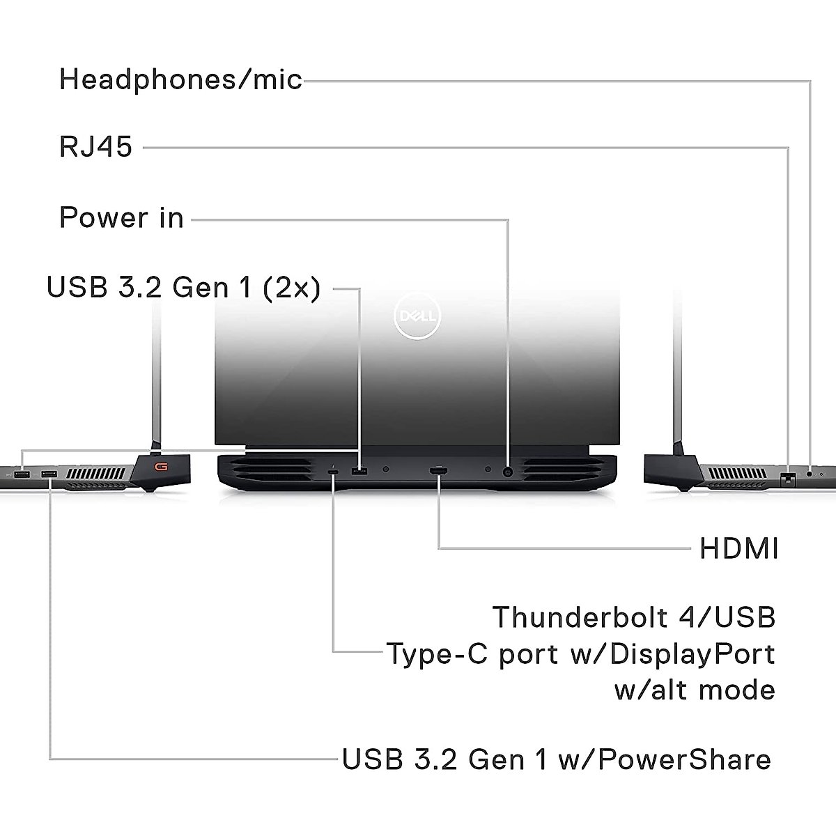 Dell G15 Gaming Laptop 2022 | 15.6" FHD 120 Hz Display | 14-Core Intel Core i7-12700H NVIDIA RTX 3060 | 6GB GDDR6 16GB DDR5 1TB NVMe SSD | Thunderbolt 4 Wi-Fi 6 Backlit Keyboard w/G-Key | Win 10