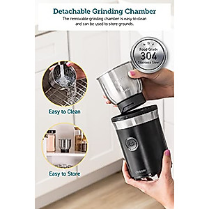 COSORI Coffee Espresso Grinder Electric, Food Grade Stainless Steel Blades, 12 Cups, Black