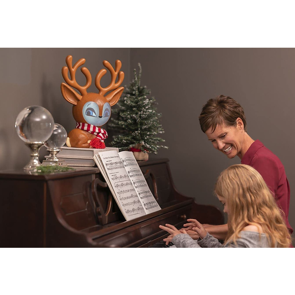 ANIMAT3D Fawny Talking Animated Reindeer with Built in Projector & Speaker Plug'n Play