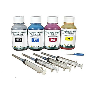 VC Premium Dye Ink Refill Kit Replacement for Canon PG275 and CL276 PG-275XL CL-276XL PG-275 CL-276 275XL 276XL 275 276 Ink Cartridge Refill Ink Kit for Canon Pixma TS3520 TS3522 TR4720 Printer Ink