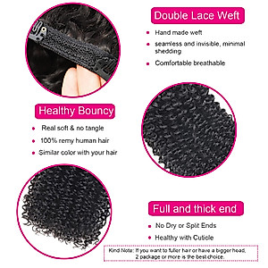 Kinky Curly Clip In Hair Extensions 3b 3c Curly Hair Clip In Extensions 4c Clip In Hair Extensions For Black Women Afro Kinky Curly Clip In Hair Extensions Real Human Hair Remy Hair Natural Black120G
