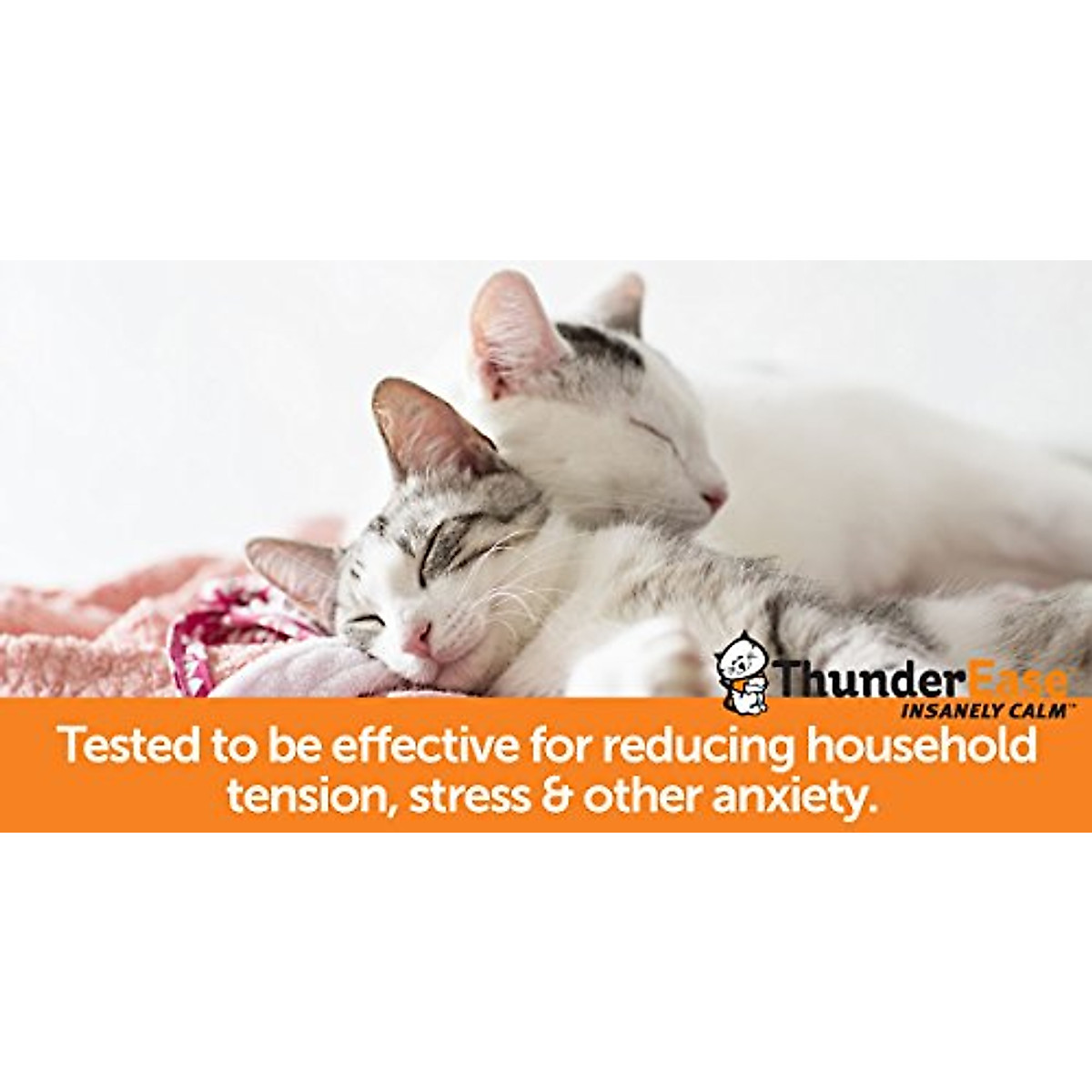 ThunderEase Multicat Calming Pheromone Diffuser Refill | Powered by FELIWAY | Reduce Cat Conflict, Tension and Fighting (180 Day Supply)
