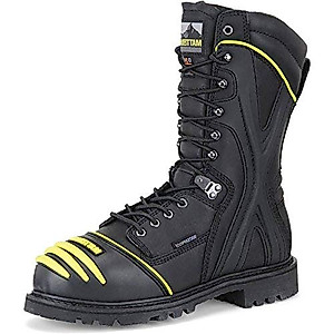 Matterhorn Men's 10" Waterproof NON-Insulated D3O Internal Metguard with Brace Boots, Black, 8 M