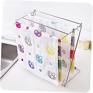 UPKOCH Mini Towels Collapsible Laundry Drying Rack C Fold Towels Folding Drying Rack Clothes Drying Stand Laundry Hanging Rack Towel Stand Rack Folding Towel Rack Folding Washcloth Holder