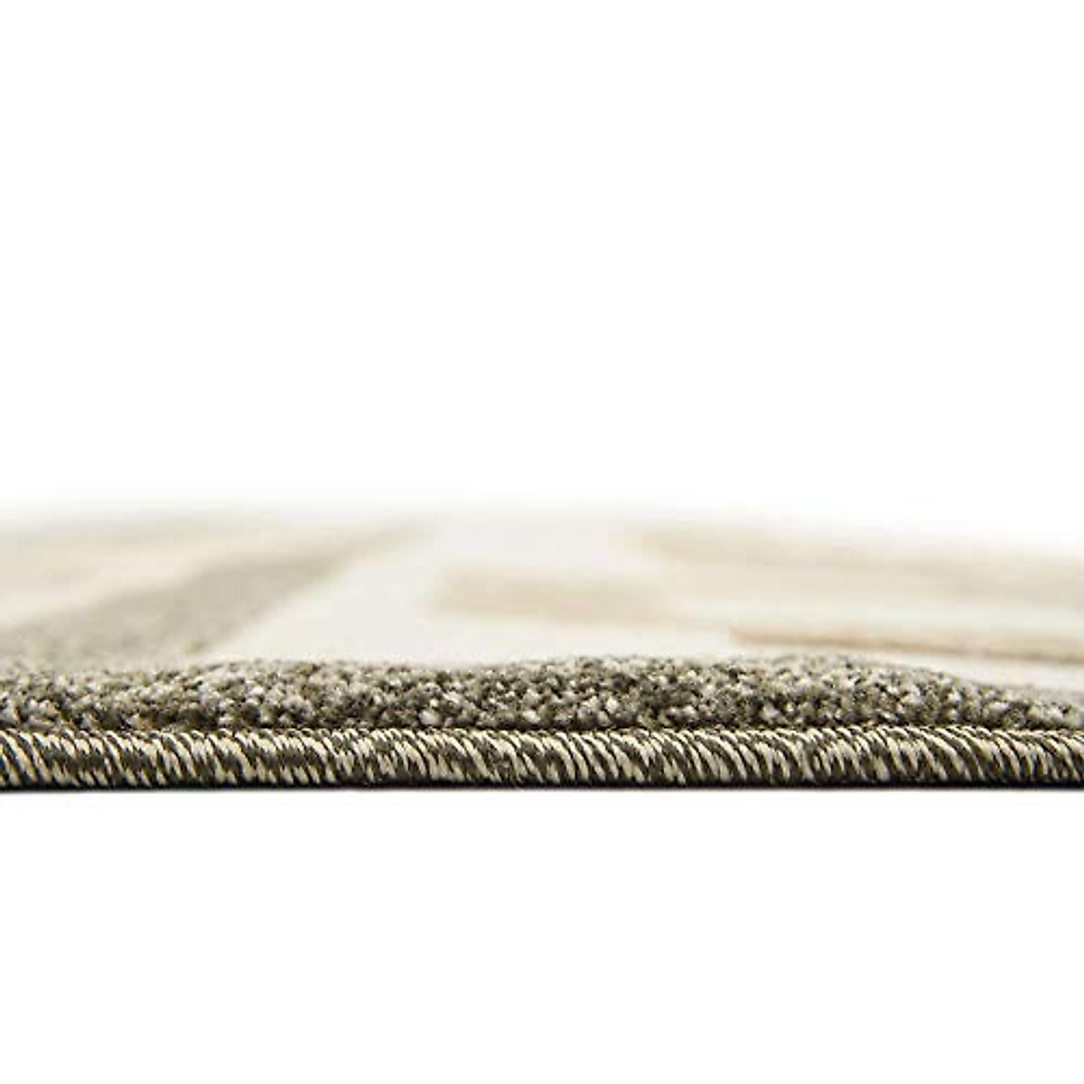 Unique Loom Modern Collection Geometric, High-Low Pile, Vintage, Arrows, Indoor and Outdoor Area Rug, 9 ft x 12 ft, Light Brown/Beige