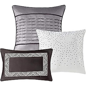 Madison Park Quilted Cal King Coverlet Set in Grey/Taupe Finish MP13-3400