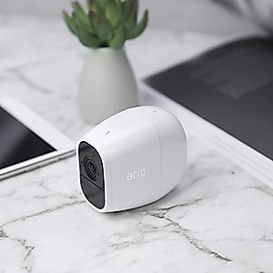 Arlo Pro 2 VMC4030P-100NAR Wireless Home Security Camera, Rechargeable, Night Vision, Indoor/Outdoor, 1080p, 2-Way Audio, Wall Mount, Add-On Camera, White (Renewed)