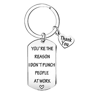 Funny Gifts for Coworker Appreciation Keychain Gifts for Coworker Boss Employee Volunteer Social Worker Going Away Leaving Gifts Goodbye Farewell Gifts Retirement Gift Thank You Gifts for Colleagues