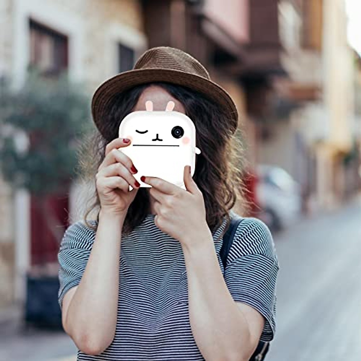 Kids Instant Print Camera - Mini Kids Camera with 2.4in HD Large Screen & Dual Lens,Digital Camera for Kids with Zero Ink Print Paper, Kid Camera Gift for Girls Boys 5-12 Years Old Huugy