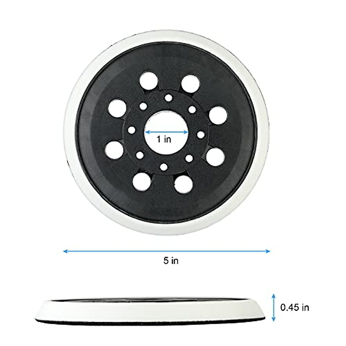 5 Inch Hook & Loop Replacement Orbital Sander Backing Pad for Bosch RS034 RS035 Compatible with Bosch Models ROS10 ROS20 ROS20VS ROS20VSC ROS20VSK (3 Pack)