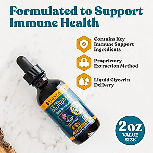 MunoMax - Advanced Immune Support Supplement - Liquid Delivery for Better Absorption - Echinacea, Astragalus, Reishi, Goldenseal, Elderberry & More!