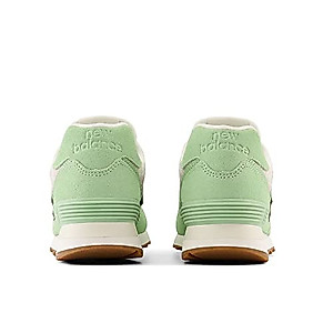 New Balance Women's 574 V2 Plant Café Sneaker, Avocado/Sea Salt/White, 7.5