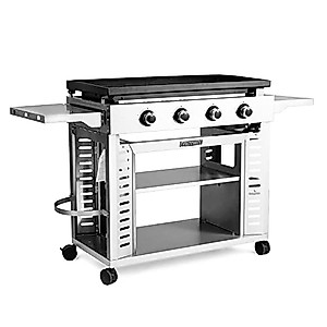 BBQGUYS Victory Propane Griddle 36-Inch 4-Burner Propane Gas Griddle LP Griddle