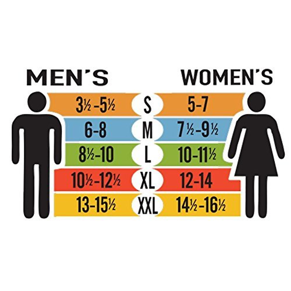 FITS Unisex Medium Hiker – Crew Sock, Striped, XL