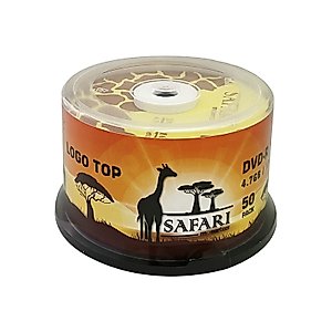 Moserbaer Safari DVD-R 16X 4.7GB Branded Logo Recordable Media Disc-50 Pack Spindle