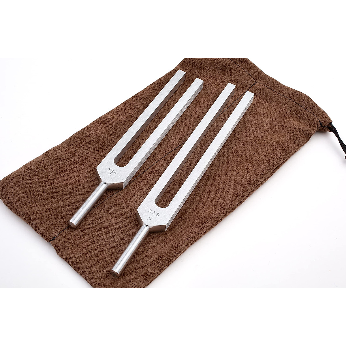 Body Tuners Tuning Forks - 256 hz and 384 hz (C&G) for Healing by Omnivos, Use for Relaxation and Meditation, Reduce Stress, Made in the USA