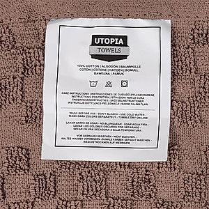 Utopia Towels Kitchen 12 Pack, 15 x 25 Inches, 100% Ring Spun Cotton Super Soft and Absorbent Linen Dish Towels, Tea Bar Set (Brown)