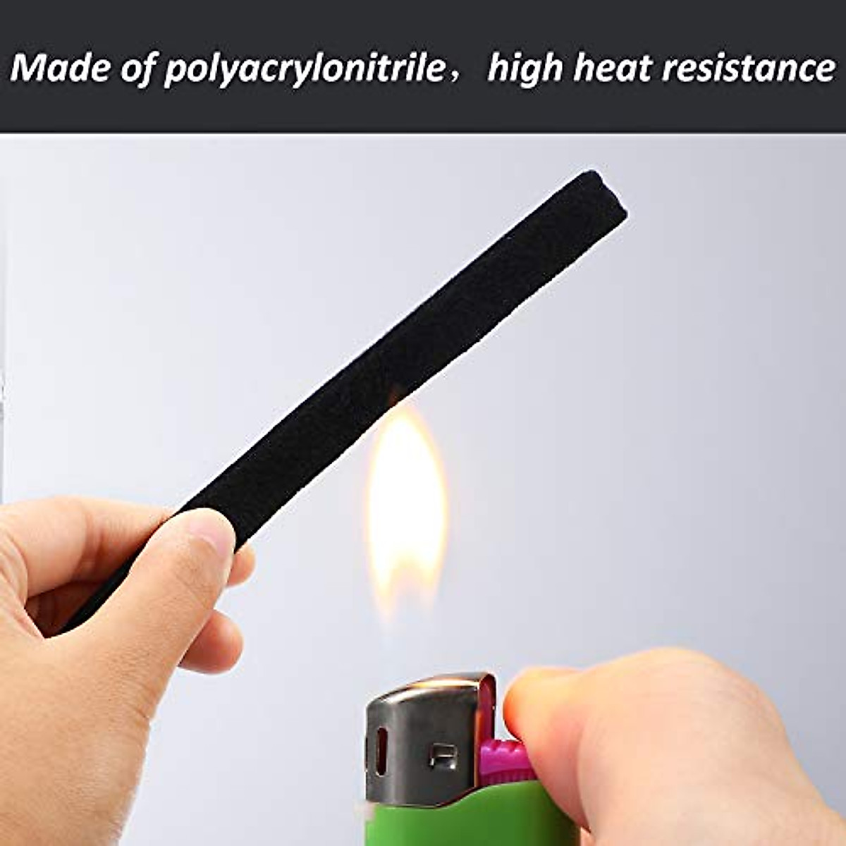 BBQ Gasket Black Grill Tape High Temp Grill Seal Self Stick Gasket, 7.5 Ft Length 1/8 Inch Thickness (2, 0.5 Inch Wide)