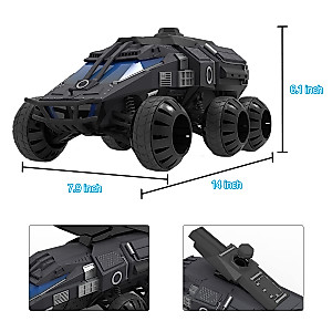 Mostop Remote Control Car, 1500pcs Water Shots 6WD Hobby RC Cars for Kids Boys &Adults, 1/12 Scale Off-Road RC Crawler Car Space Vehicle Toy Gift with Speed & Steering Control Nerf Car