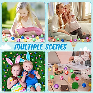 Zhanmai 250 Pcs Small Bouncy Balls 0.78 Inch/ 20 mm Rubber High Bouncing Balls Cloud Bouncy Balls Party Favors for Boys and Girls Neon Swirl Bouncing Balls for Game Prizes Vending Machines