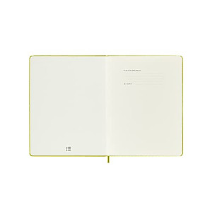 Moleskine Classic Notebook, Hard Cover, XL (7.5" x 9.5") Ruled/Lined, Hay Yellow (Silk), 192 Pages