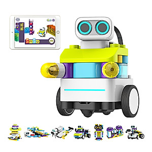 PAI TECHNOLOGY BOTZEES Gear Kit Add-on Pack Designed for Botzees Class Plus Coding Robot, STEM Toys Robot Kit for 3+ Year Old Kids, Programming and Coding Games for Kids