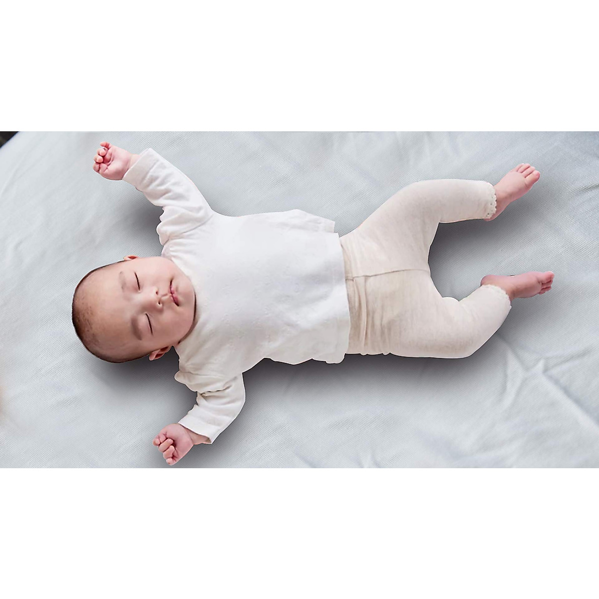 Linen and Towel 100% Organic Jersey Cotton Crib Fitted Sheet White Color Set of 2