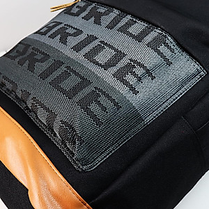 W-POWER JDM Bride Racing Laptop Travel Backpack Brown Bottom with Adjustable Harness Straps (NIS-BK)