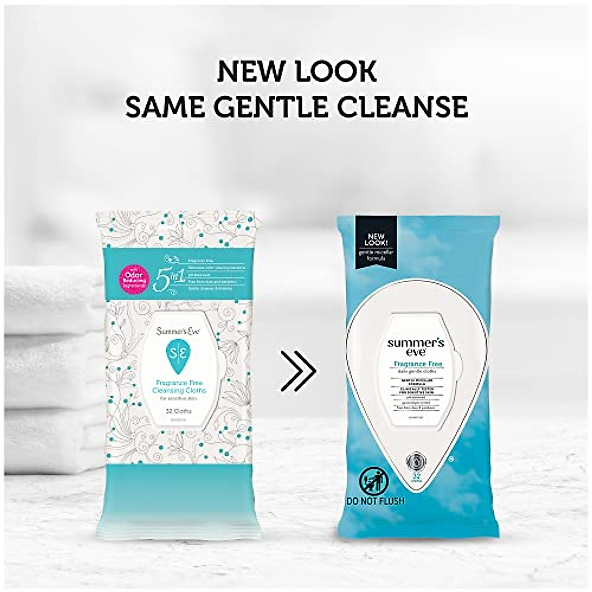 Summer’s Eve Fragrance Free Gentle Daily Feminine Wipes, pH balanced, 32 Count