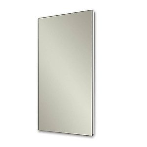 Jensen 1035P24WH Cove Frameless Medicine Cabinet with Polished Mirror, 16-Inch by 26-Inch, White