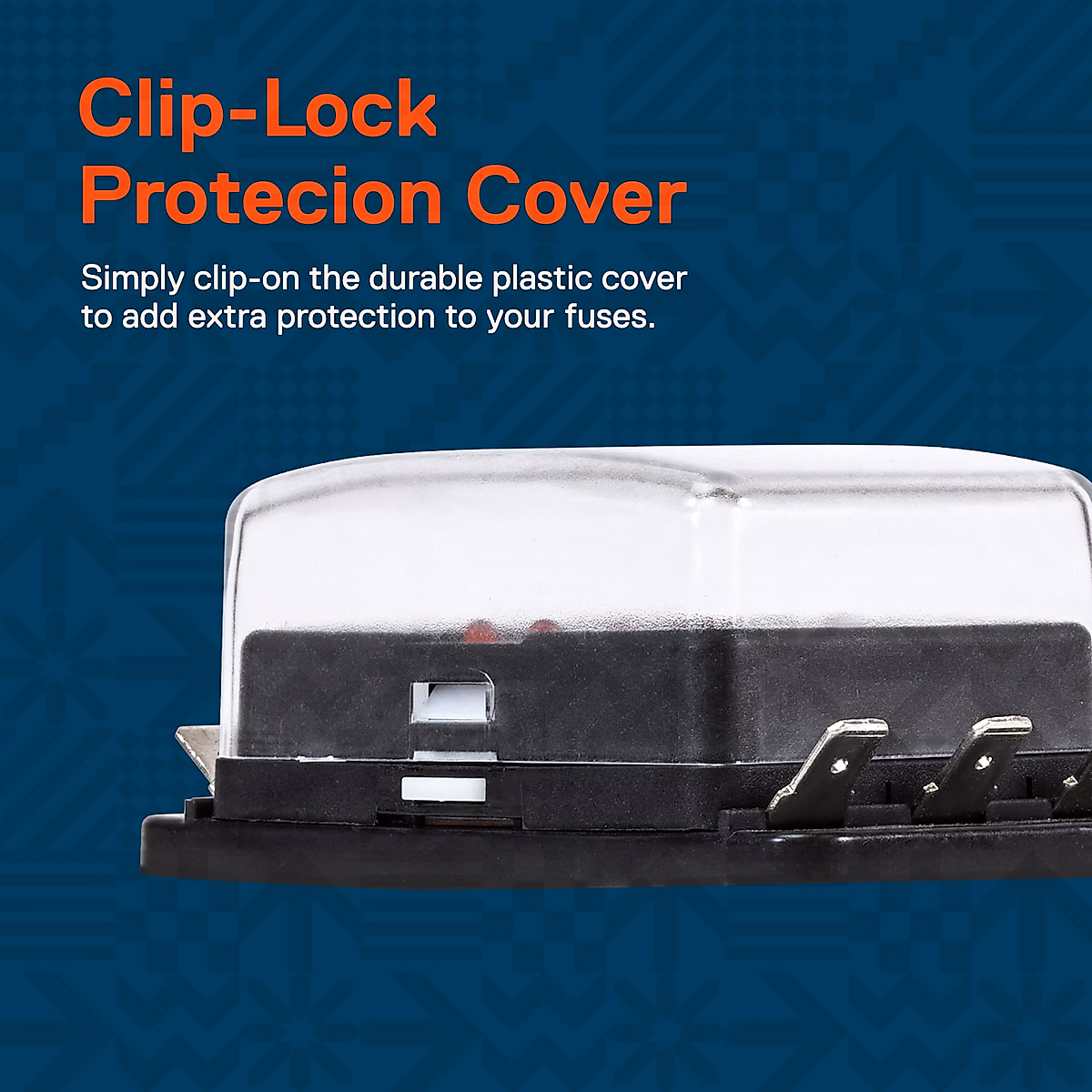 True Mods 6 Way Blade Fuse Box for Automotive [ATC/ATO Blade Fuses] [100 Amp][LED Indicator] [Protection Cover] [10-30V DC; 12V] Auto Marine Fuse Block