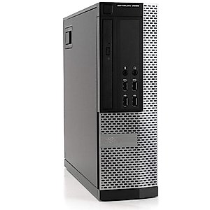 Dell Optiplex 9020 Small Form Desktop, Quad Core i5 4570 3.2Ghz, 4GB DDR3 RAM, 256GB SSD Hard Drive, DVD-RW, Windows 10 (Renewed)