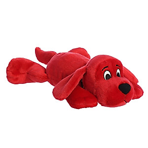 Aurora® Playful Clifford® Laying Clifford Stuffed Animal - Childhood Nostalgia - Lasting Companionship - Red 11 Inches